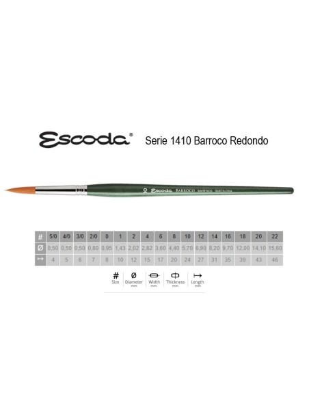 Escoda Barroco redondo